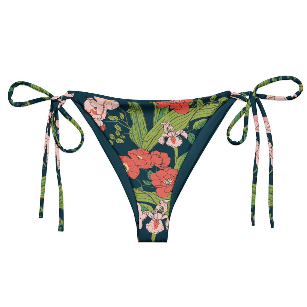 Women's Classic String Bikini Bottom, Seychelles Floral – Berry Jane™