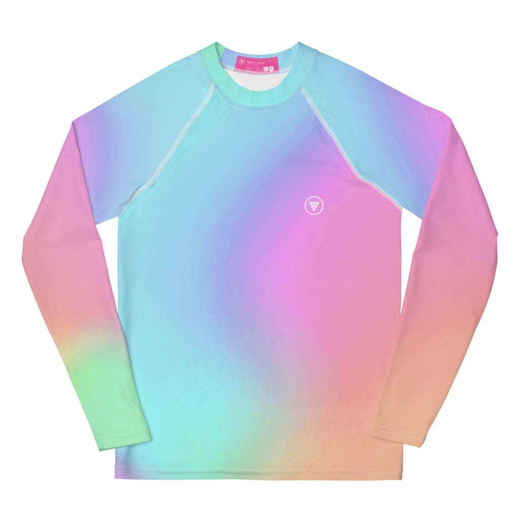 Tween Girls (8-20) UPF 50 Rash Guard - Pastel Holograph – Berry Jane™