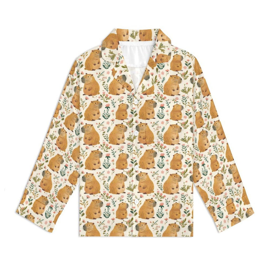 Kids Capybara Friends 2 Pc. Pajama Set, Unisex – Berry Jane™