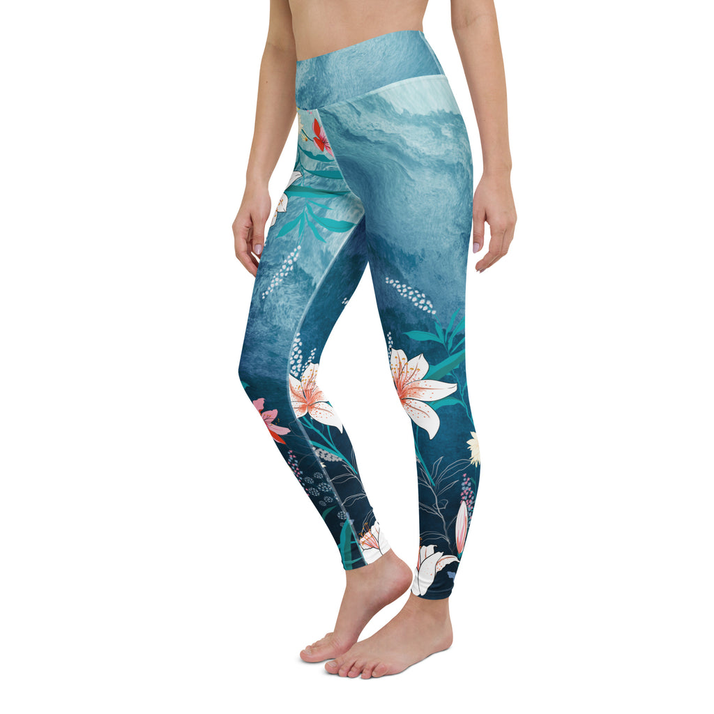 Women's Swim Leggings – UPF 50+ Sun Protection Dive Skin - Ocean Bloom ...